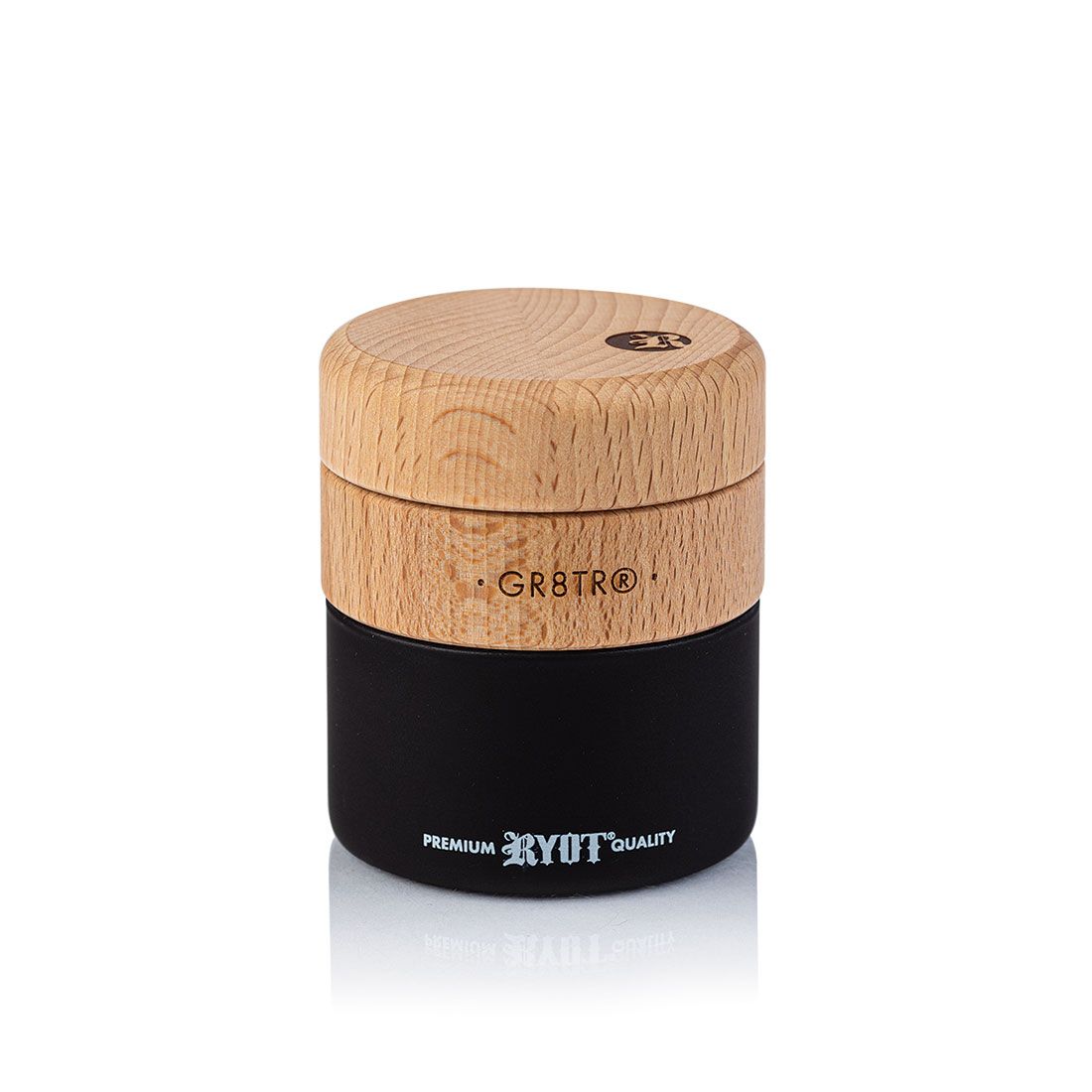 Ryot GR8TR · Grinder de Madera + Negro de 3 pz · Vuelo 420 Smoke Shop